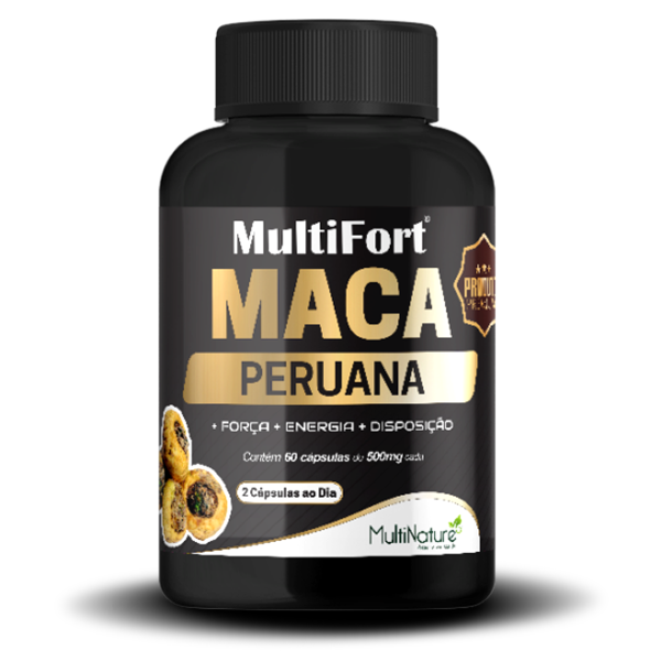 Maca Peruana Multifort 60 Cápsulas 500mg Multinature - Loja Singular
