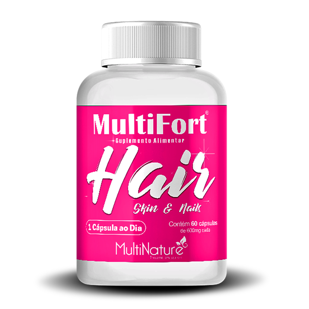 Multifort Hair 60 Cápsulas 600mg Multinature - Loja Singular